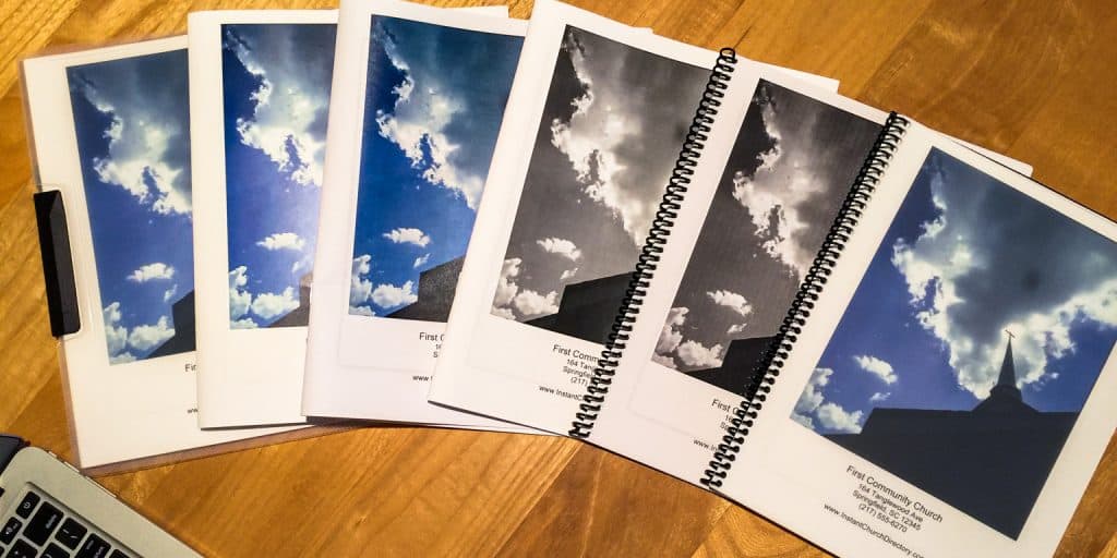 How to Print Your Church Directory Economically - Instant Church ...