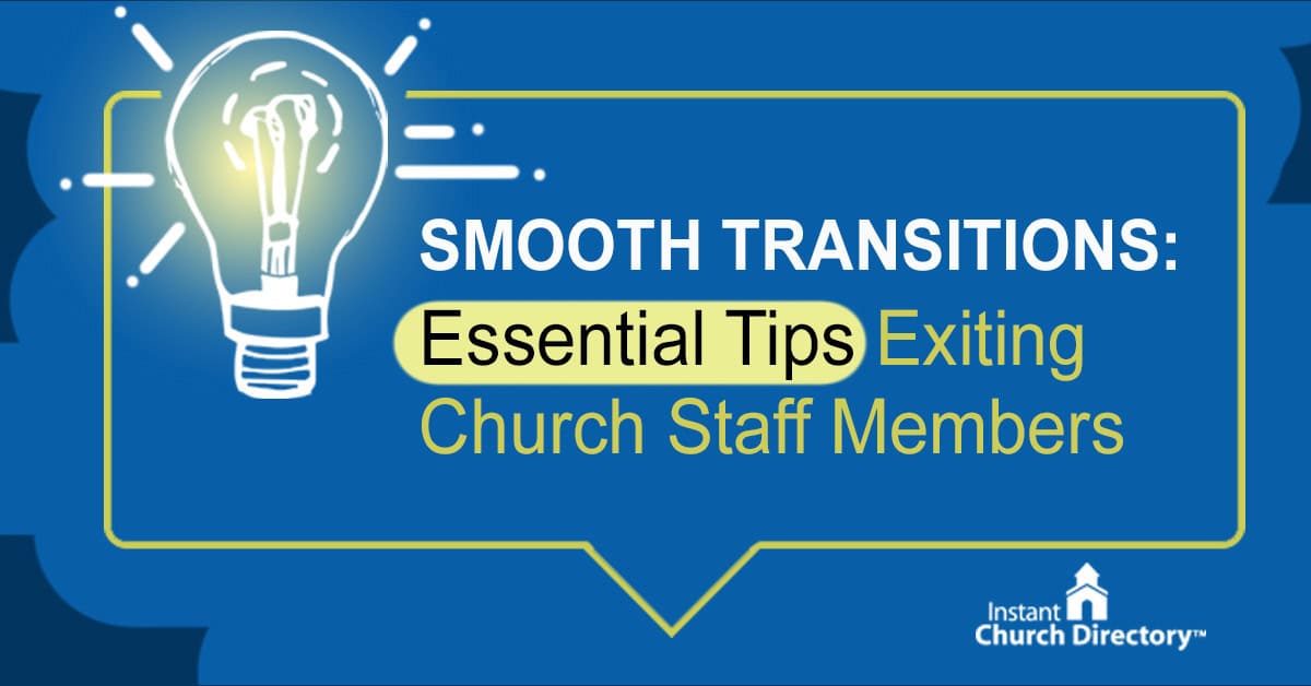 Tips for Exiting a Church Staff Member