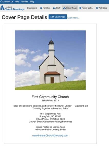 Church Directory Cover Ideas for Your Photo Directory